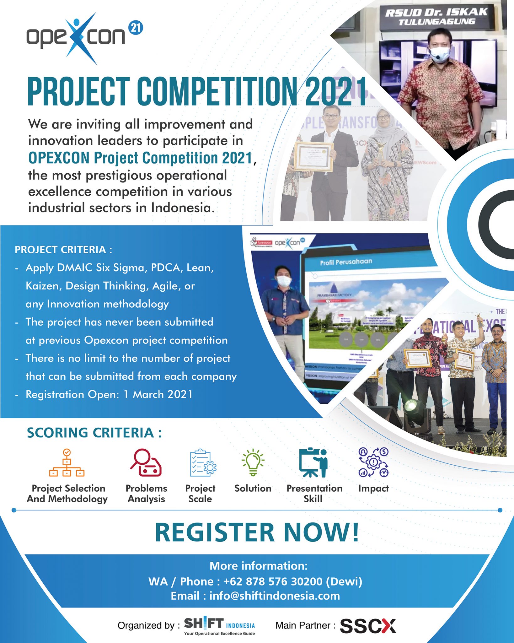 OPEXCON Project Competition 2021 Registration is Now Open! - SHIFT ...